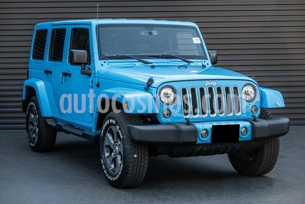 Jeep Wrangler Unlimited Sahara 4x4 3.6L Aut usado (2017) color Azul ...