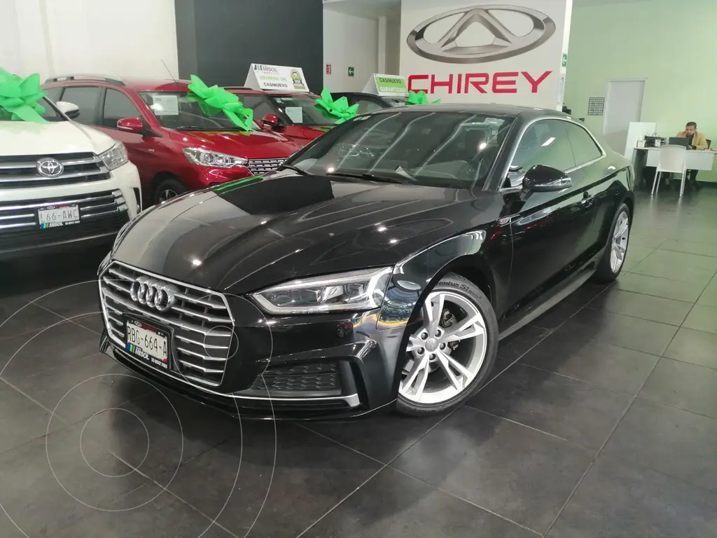 Audi A5 Coupe 2.0T S-Line (190Hp) usado (2018) color Negro precio $548,000