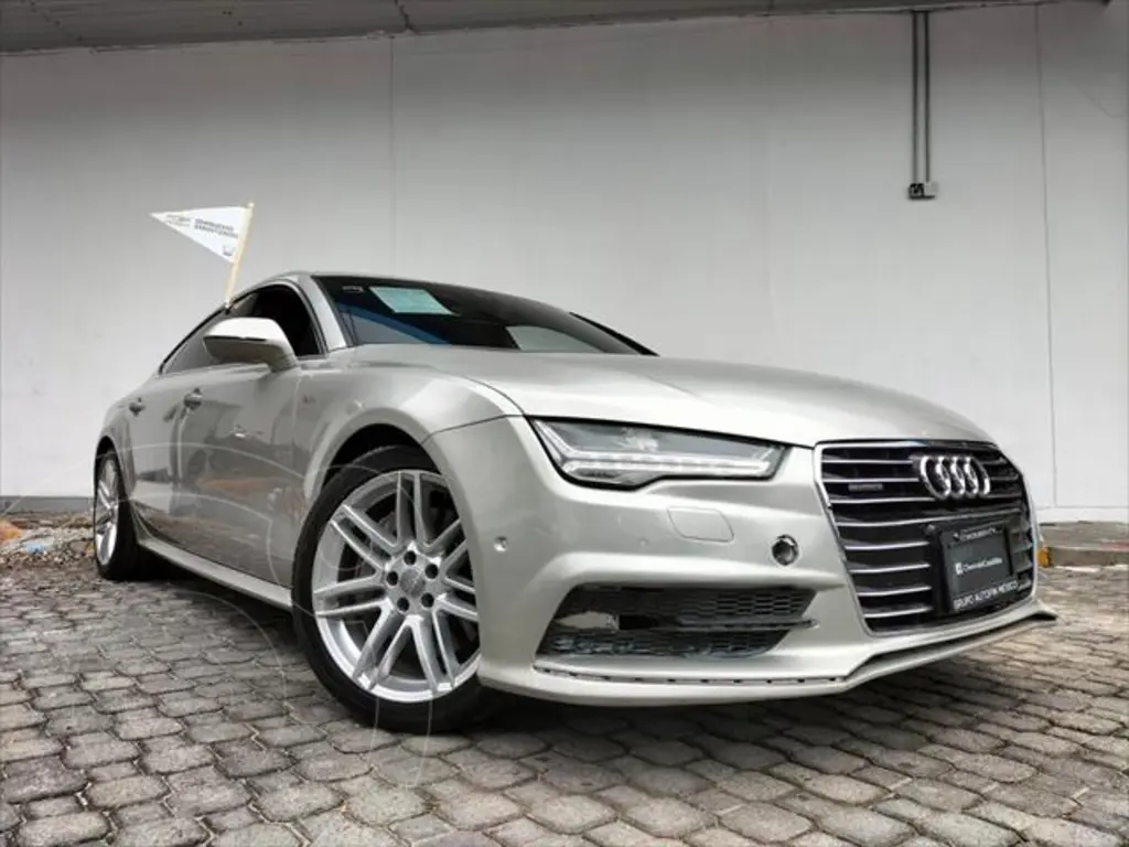 Audi A7 Coupe 3.0T S Line (333hp) usado (2016) color plateado precio $525,000