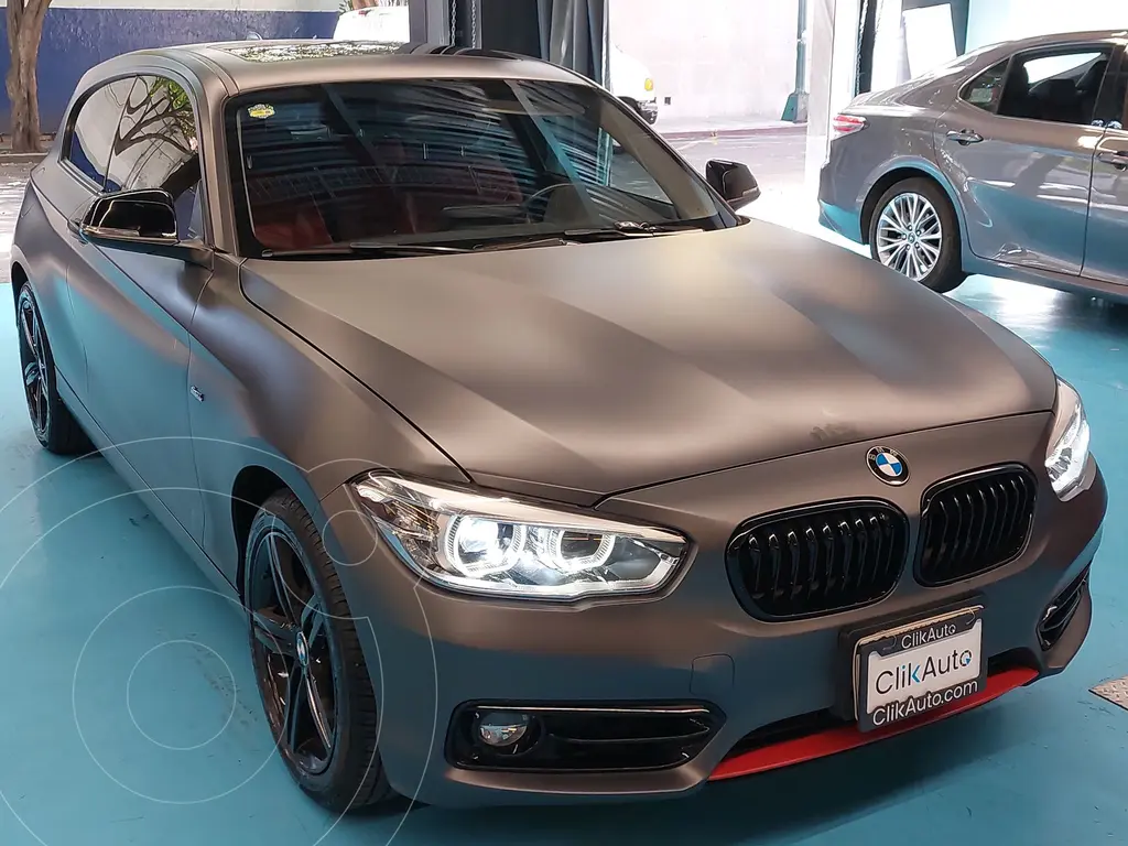 BMW Serie 1 3P 120iA Sport Line usado (2018) color Gris precio $365,000