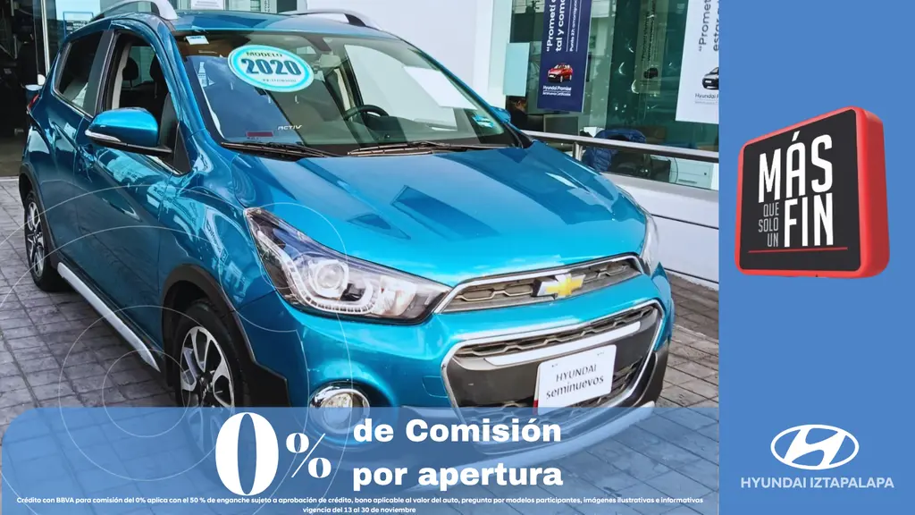 Chevrolet Spark Active usado (2020) color Azul precio $187,000