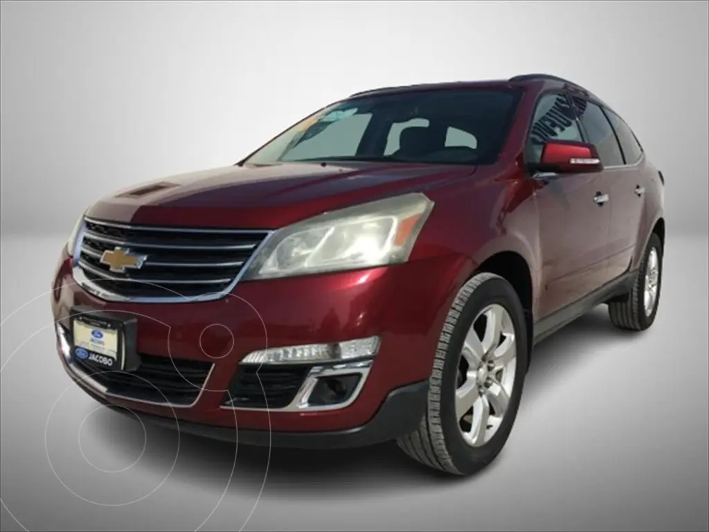Chevrolet Traverse LT Piel usado (2016) color Rojo precio $250,000