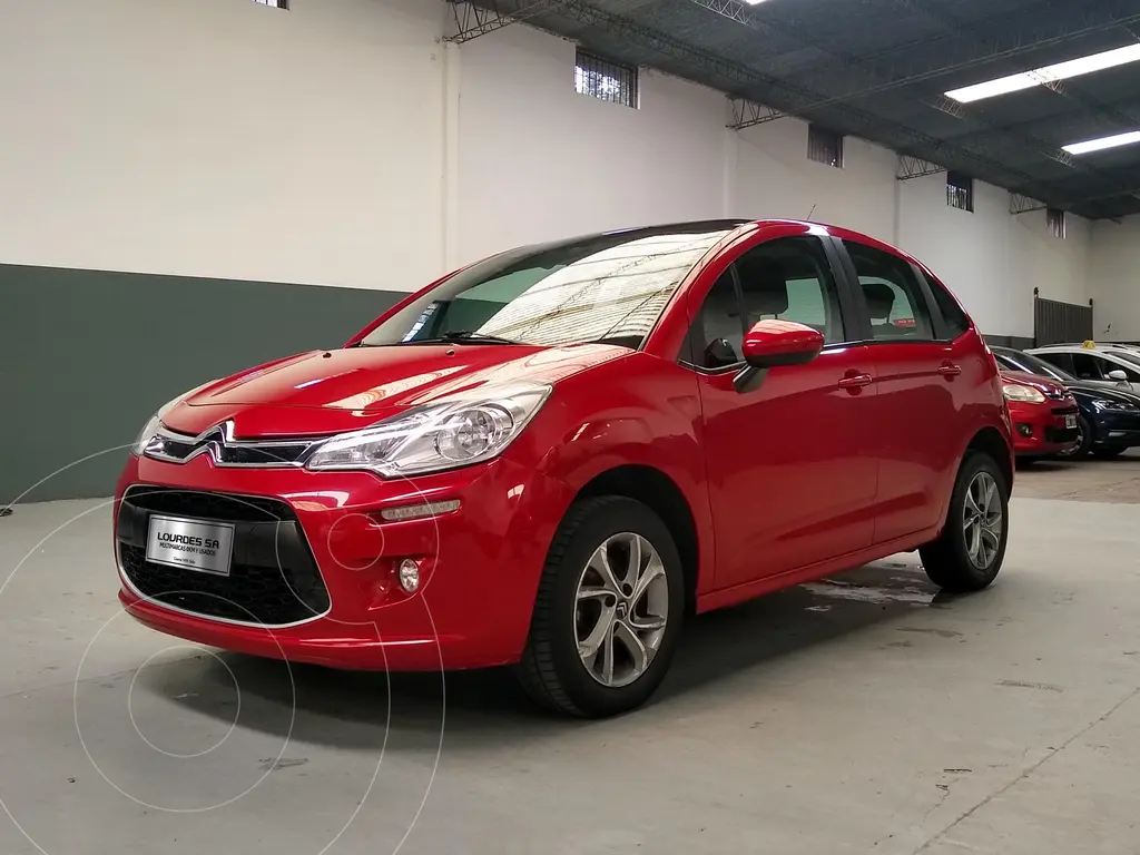 Citroen C3 Feel usado (2017) color Rojo Rubi precio $10.500.000
