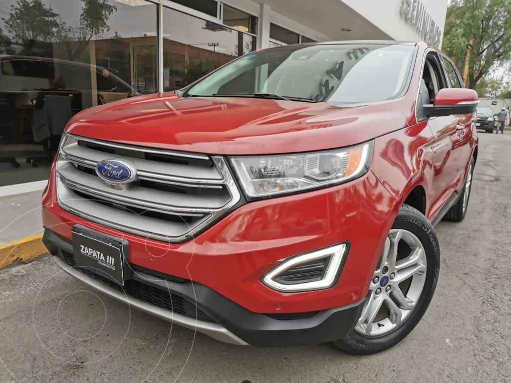 Ford Edge Titanium usado (2015) color Rojo precio $395,000