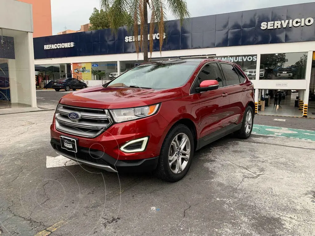 Ford Edge Titanium usado (2015) color Rojo precio $305,000