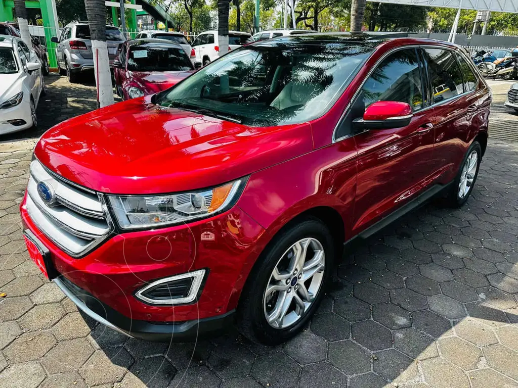 Ford Edge Titanium usado (2017) color Rojo precio $399,000