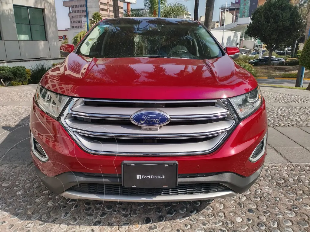 Ford Edge Titanium usado (2016) color Rojo Rubi precio $410,000