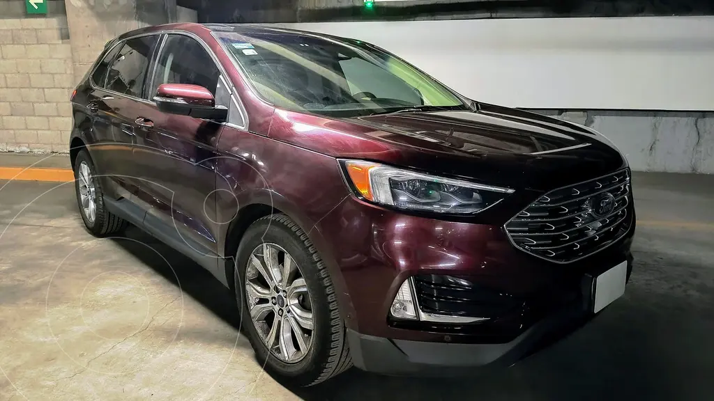 Ford Edge Titanium usado (2019) color Rojo precio $480,000