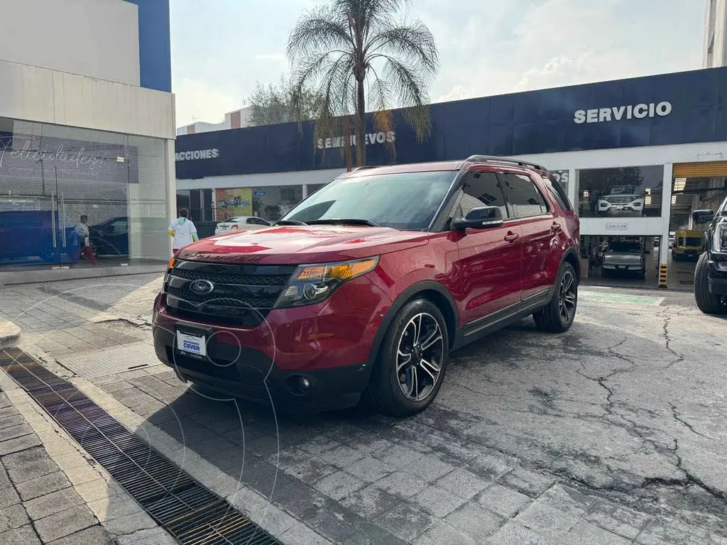 Ford Explorer Sport 4x2 usado (2015) color Rojo precio $299,500
