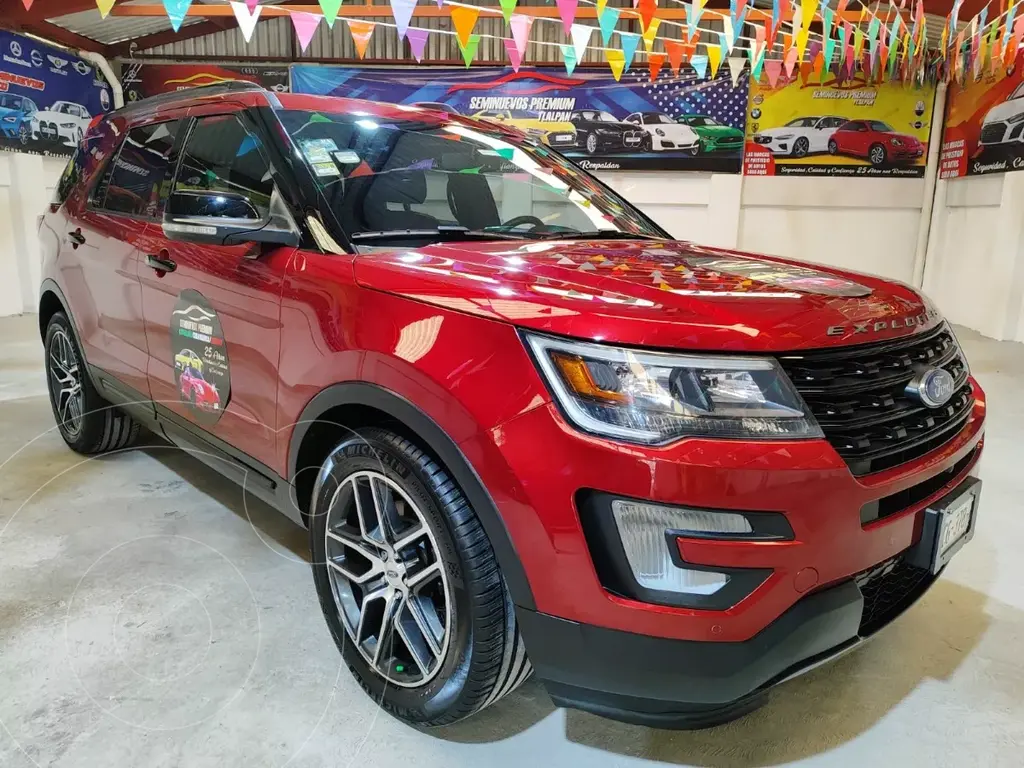 Ford Explorer Sport 4x4 usado (2017) color Rojo Rubi precio $489,900