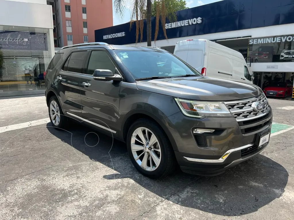 Ford Explorer Limited usado (2019) color Gris Nocturno precio $620,000