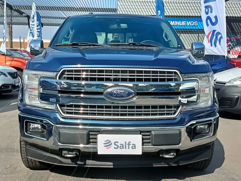 Ford F-150 5.0L Lariat Luxury 4x4 usado (2018) color Azul Oscuro precio $32.990.000