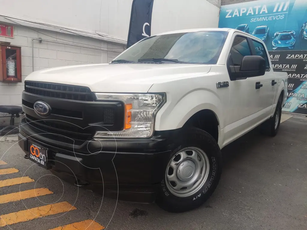 Ford F-150 XL 4x4 5.0L Crew Cabina usado (2018) color Blanco precio ...