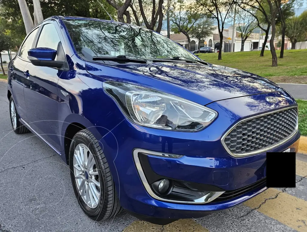 Ford Figo Sedan Titanium Aut usado (2021) color Azul precio $218,000