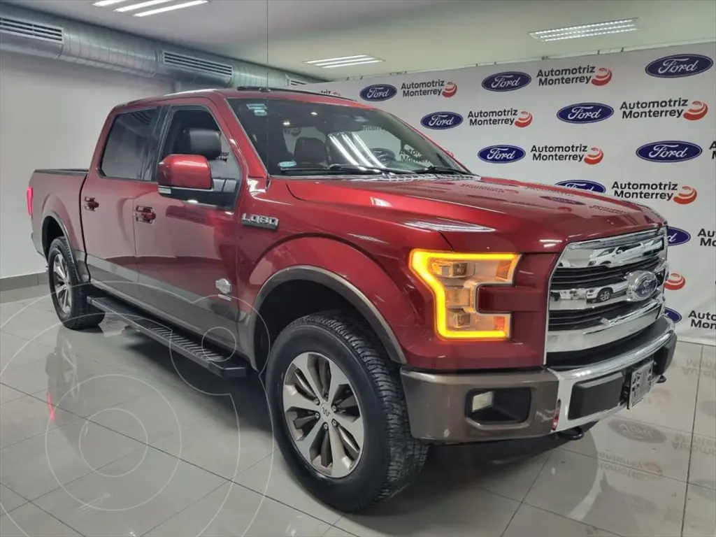 Ford Lobo King Ranch Crew Cab 4x4 EcoBoost usado (2016) color Rojo ...