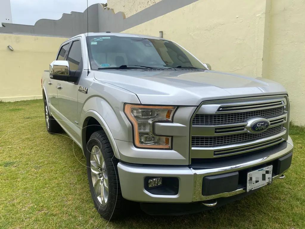 Ford Lobo Platinum 4x4 Cabina Doble usado (2016) color Plata precio ...