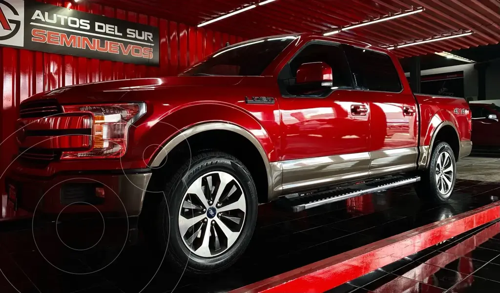 Ford Lobo Doble Cabina Lariat 4x4 usado (2020) color Rojo Rubi precio ...