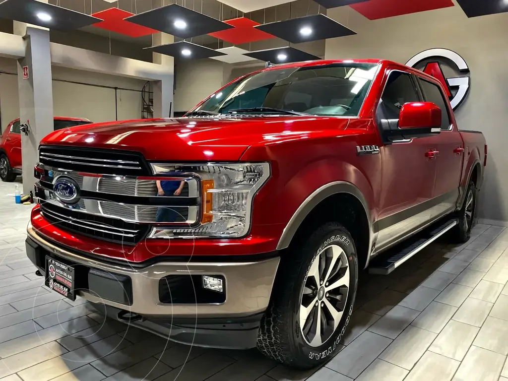 Ford Lobo Doble Cabina Lariat 4x4 usado (2020) color Rojo Rubi precio ...