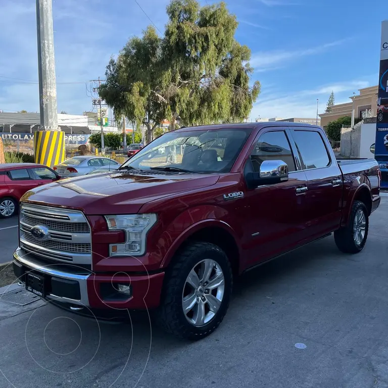 Ford Lobo Platinum 4x4 Cabina Doble usado (2016) color Rojo Rubi precio ...