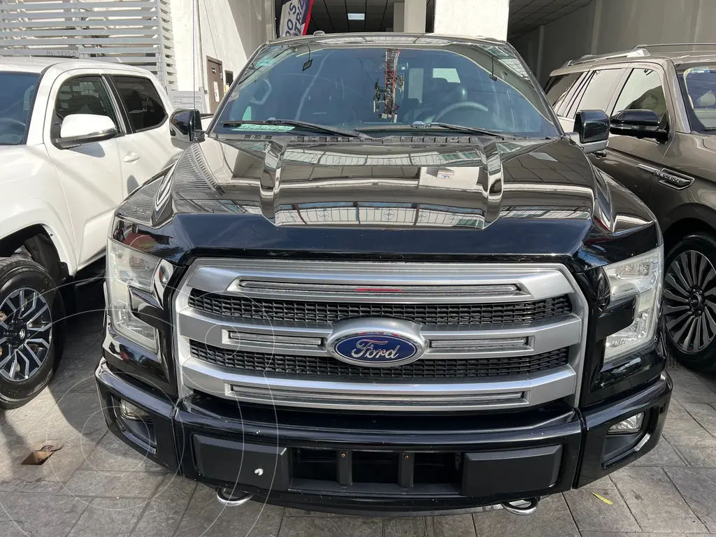 Ford Lobo Platinum 4x4 Cabina Doble usado (2016) color Negro precio ...