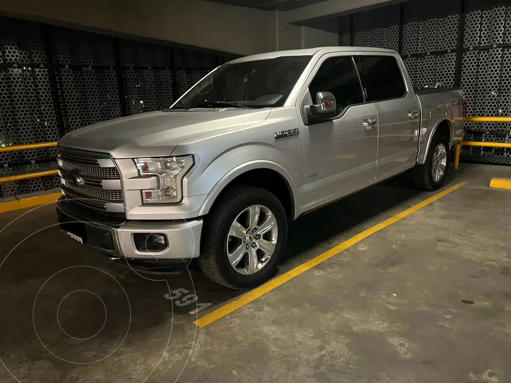 Ford Lobo Platinum Crew Cab 4x4 usado (2015) color Plata Estelar precio ...