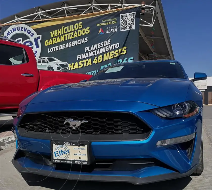 Ford Mustang ECOBOOST AT 2.3L usado (2020) color Azul Elctrico precio ...