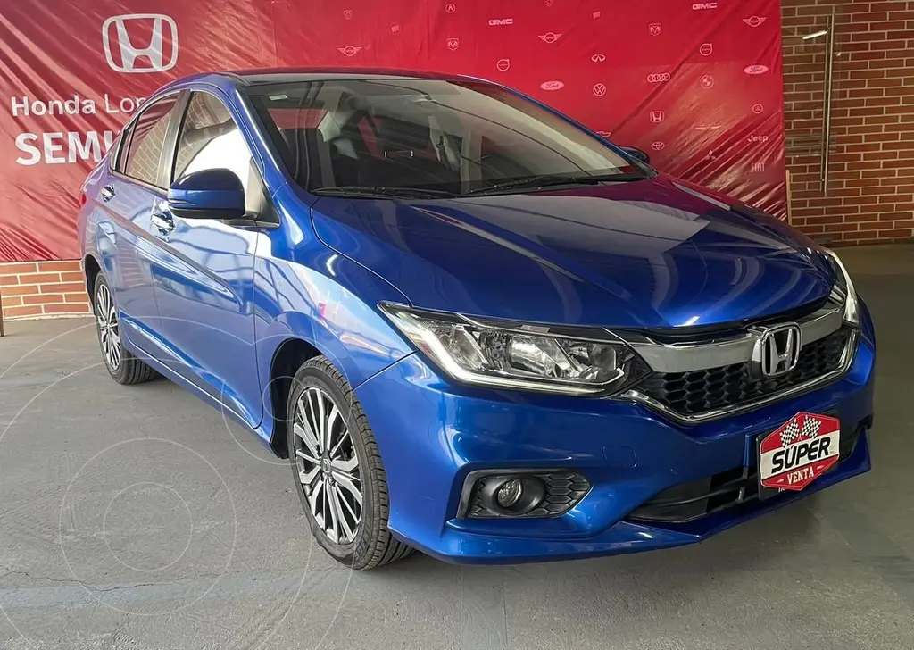 Honda City EX 1.5L Aut usado (2019) color Azul precio $329,000