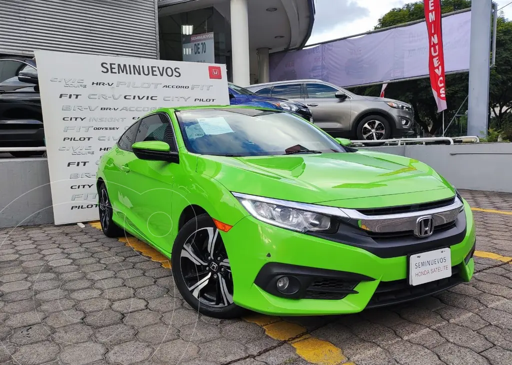 Honda Civic Coupe Turbo Aut usado (2016) color Verde precio $389,900