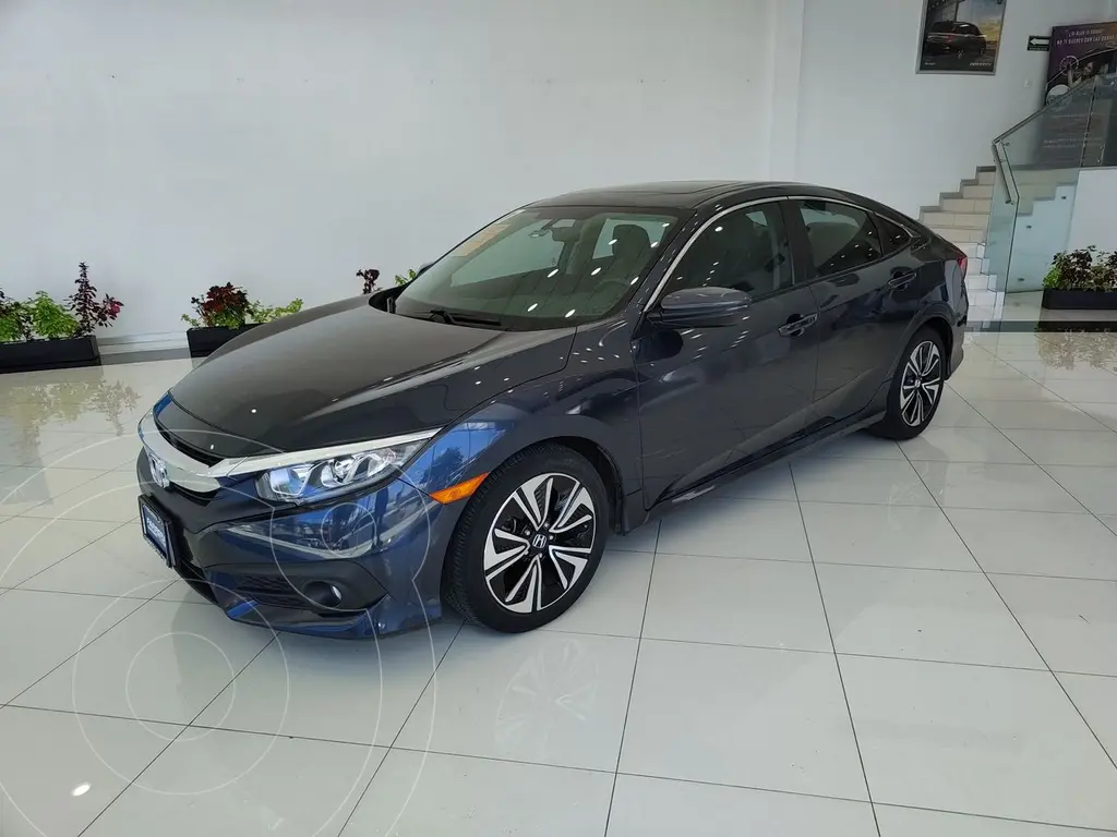 Honda Civic Turbo Plus Aut usado (2017) color Azul precio $365,000