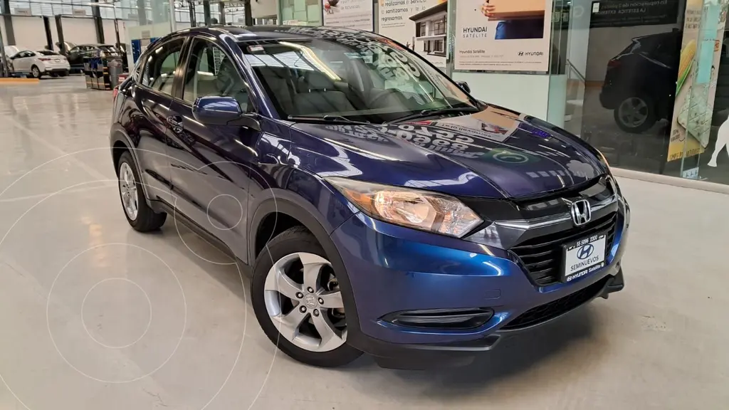 Honda HR-V Uniq usado (2017) color Azul precio $324,900