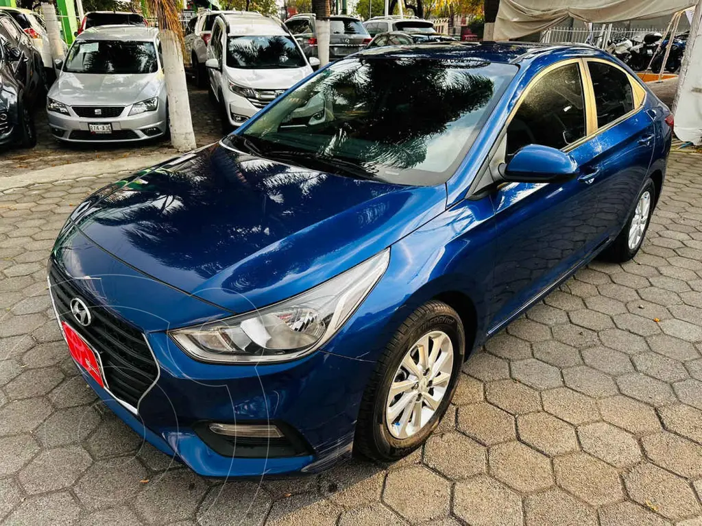 Hyundai Accent Sedan GL Mid usado (2020) color Azul precio $217,000