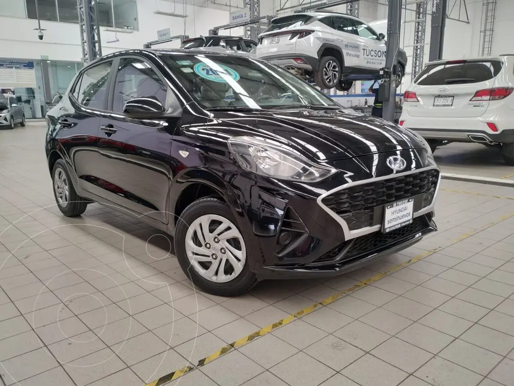 Hyundai Grand i10 MID usado (2021) color Negro precio $235,000