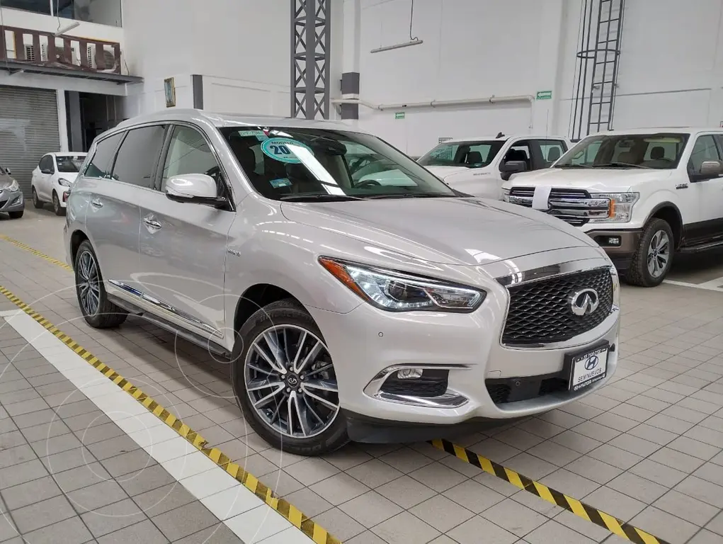 Infiniti QX60 2.5 Hybrid usado (2019) color plateado precio $675,000