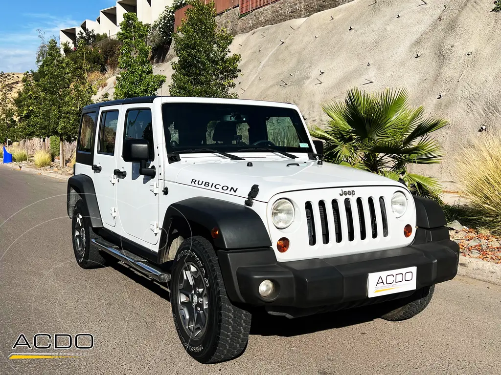 Jeep Wrangler Unlimited Rubicon 3.6L 4P usado (2013) color Blanco ...
