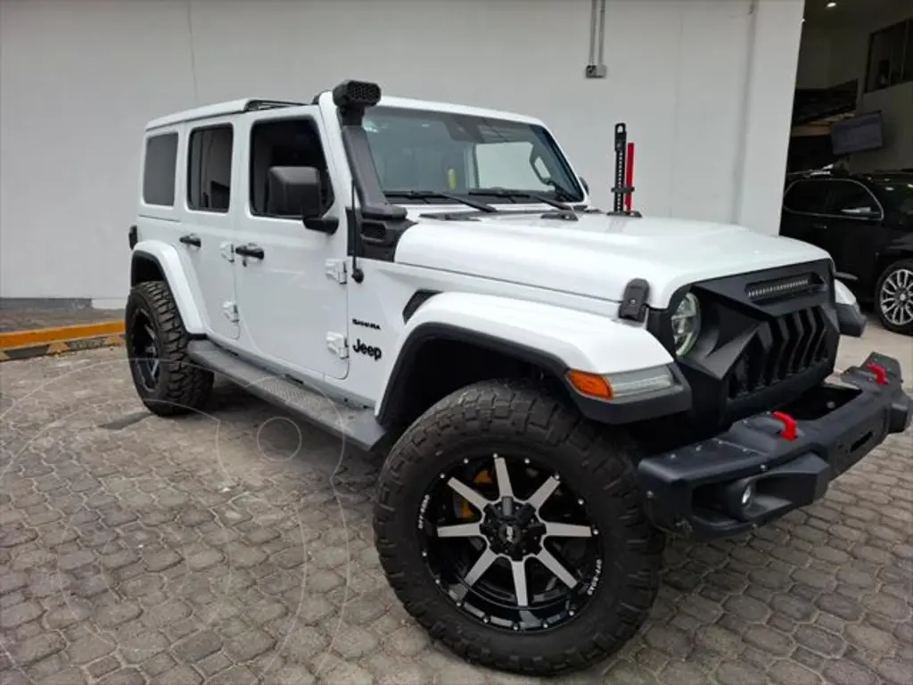 Jeep Wrangler Sport S Mild-Hybrid Aut usado (2020) color Blanco precio ...
