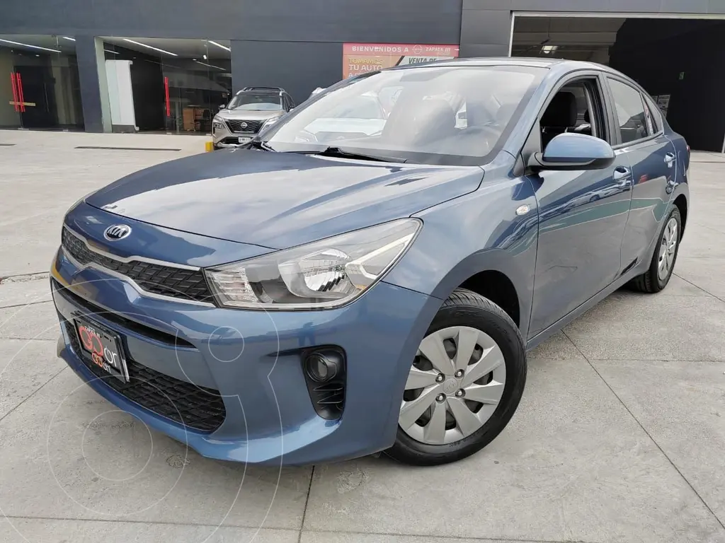Kia Rio Sedan LX usado (2019) color Azul precio $235,000