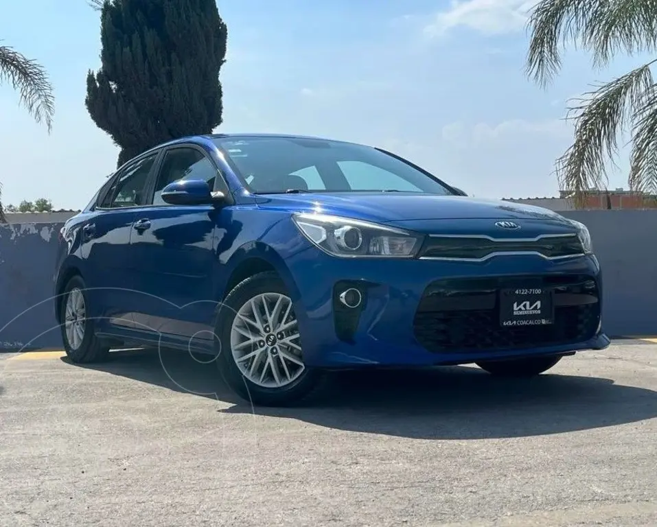 Kia Rio Sedan EX usado (2018) color Azul precio $229,800