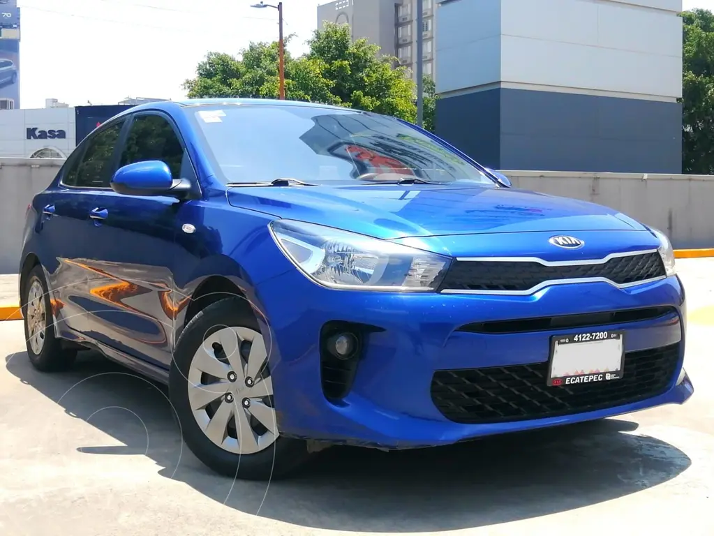 Kia Rio Sedan LX usado (2020) color Azul precio $210,000