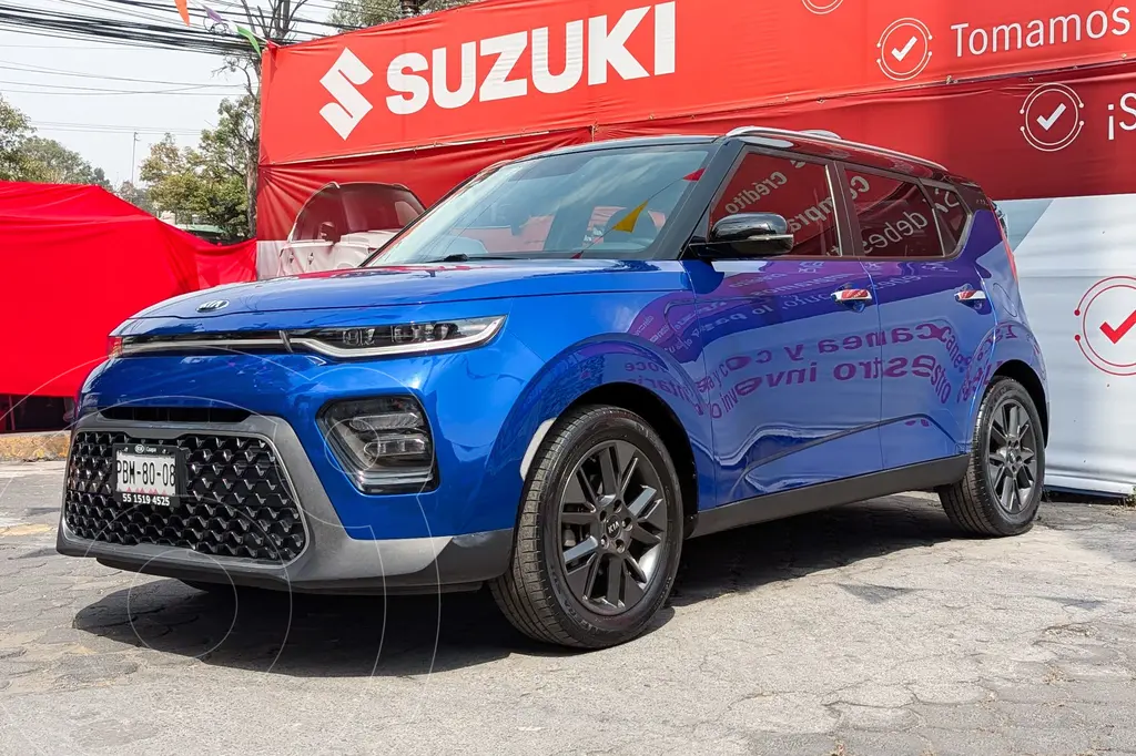 Kia Soul EX Aut usado (2021) color Azul precio $295,000