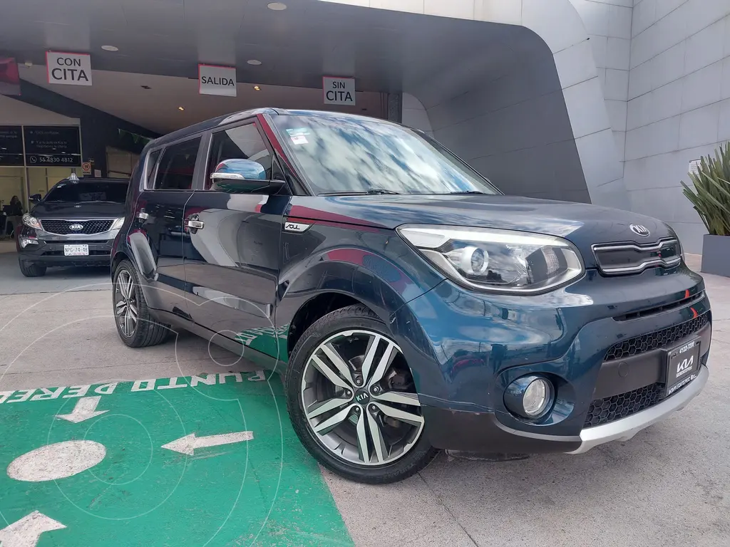 Kia Soul EX Pack Aut usado (2018) color azul petrleo precio $291,900