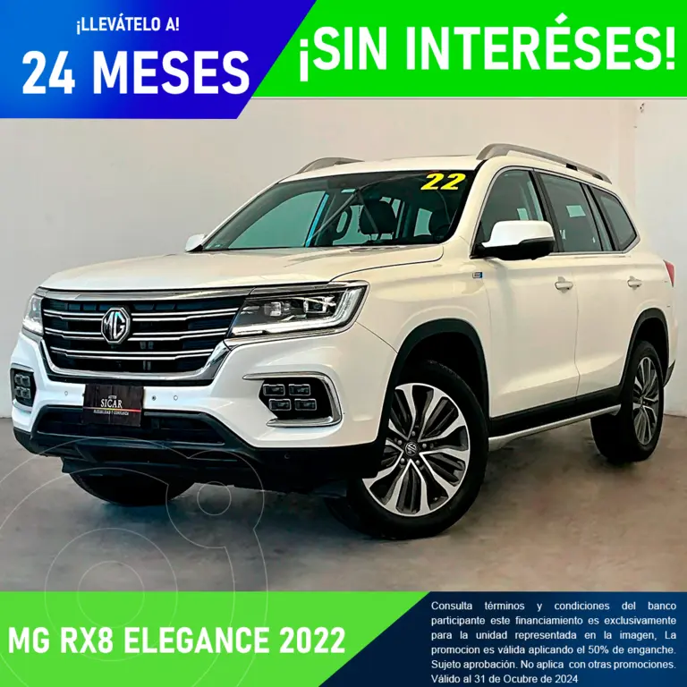 MG RX8 Elegance Aut usado (2022) color Blanco precio $509,000