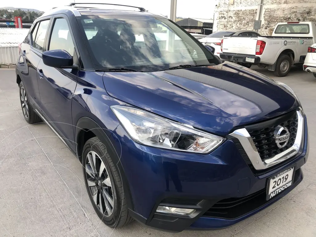 Nissan Kicks Advance Aut usado (2019) color Azul precio $319,697