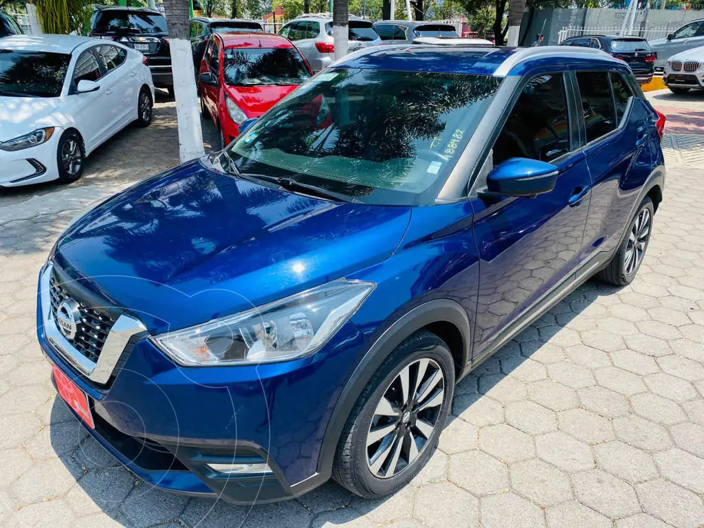 Nissan Kicks Exclusive Aut usado (2019) color Azul precio $284,000
