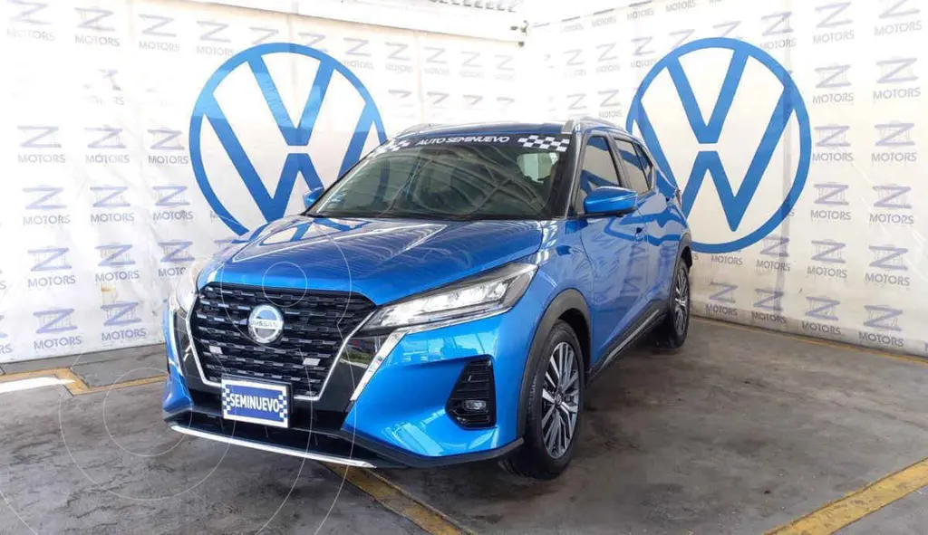 Nissan Kicks Platinum Aut usado (2021) color Azul precio $384,000