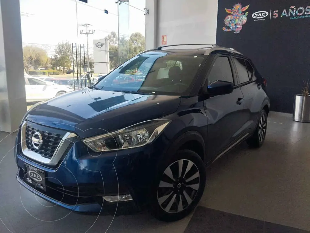 Nissan Kicks Advance Aut usado (2019) color Azul precio $299,900
