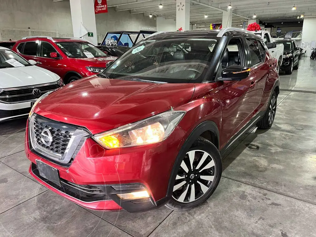 Nissan Kicks Exclusive Aut usado (2020) color Rojo precio $299,000