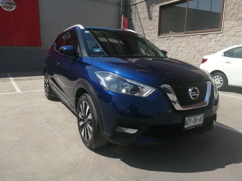 Nissan Kicks Exclusive Aut usado (2020) color Azul precio $405,000