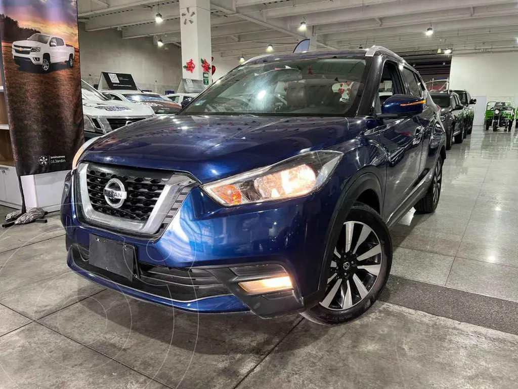Nissan Kicks Exclusive Aut usado (2020) color Azul precio $330,000