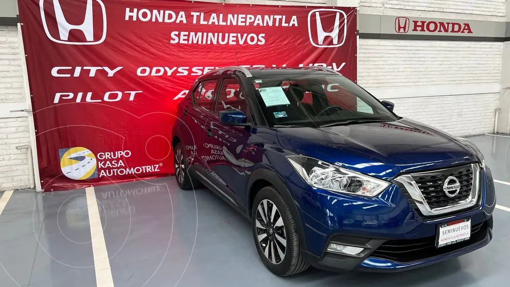 Nissan Kicks Advance Aut usado (2020) color Azul Marino precio $379,800