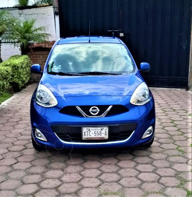 Nissan March Advance NAVI Aut usado (2017) color Azul Electrico precio ...